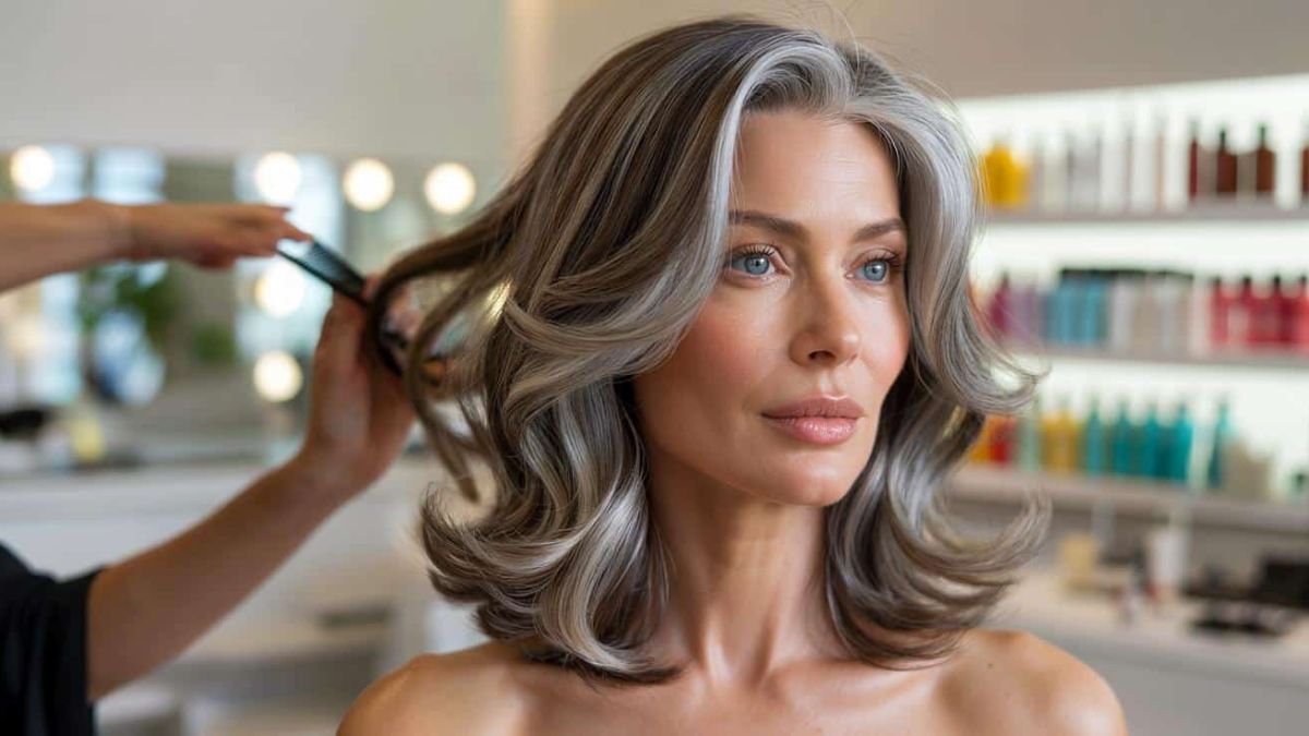 Goodbye hair dyes : the new trend that covers grey hair and helps you ...